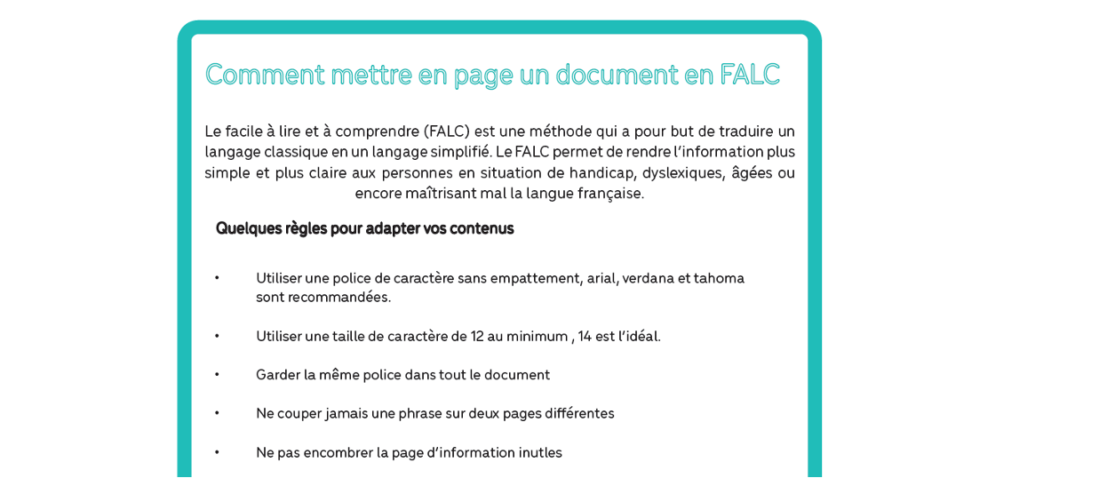 Comment mettre en page un document en FALC | Access & Go